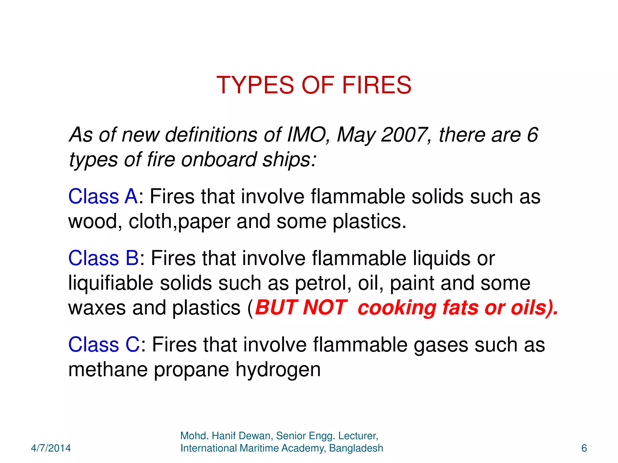 Fire Fighting and SOLAS Requirements | PDF