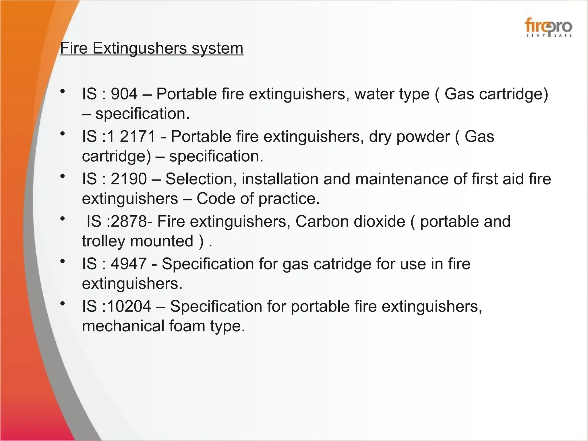 Fire Protection Standards for reference.pptx