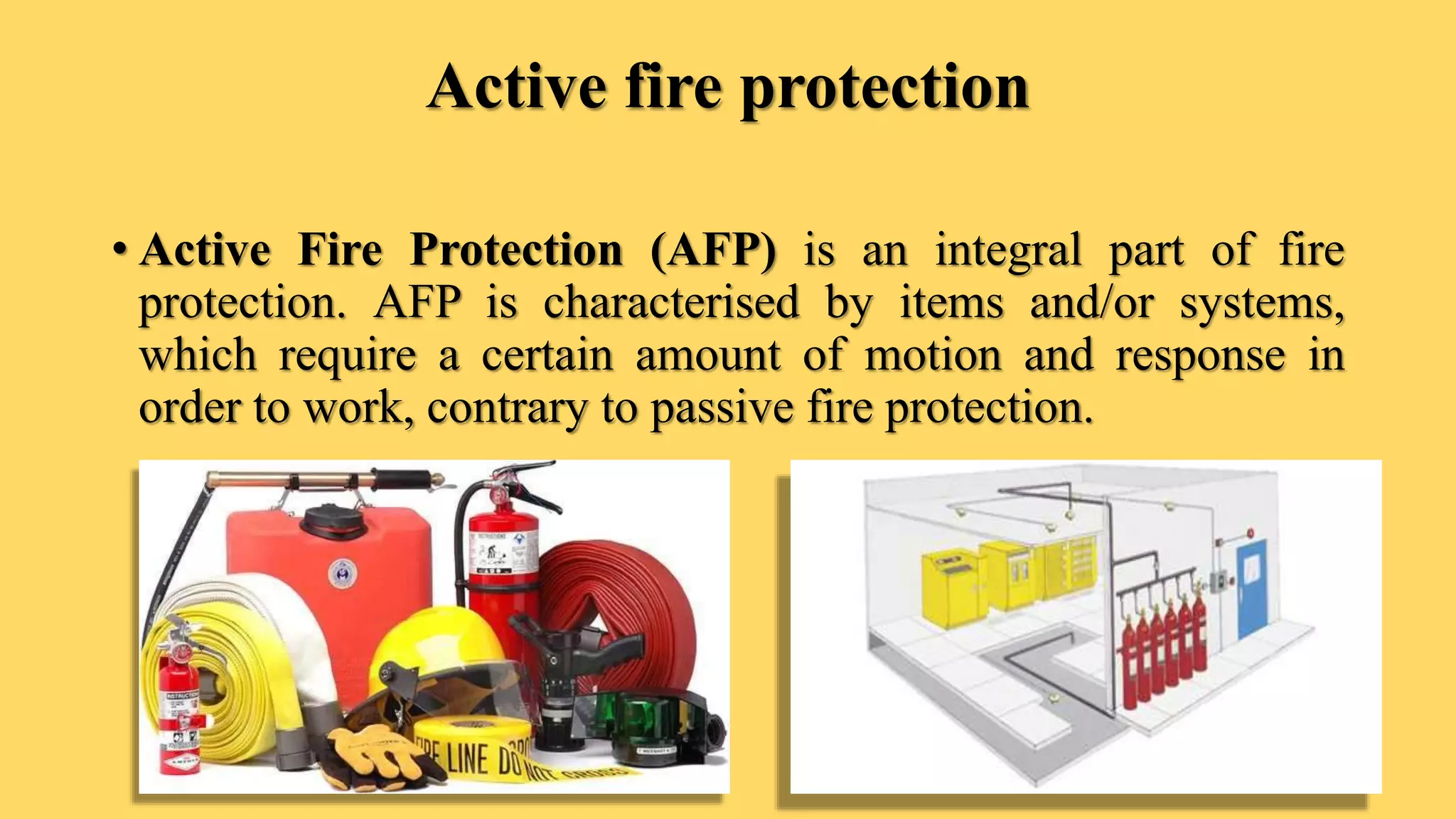 Fire Protection Systems Unit-I | PPTX