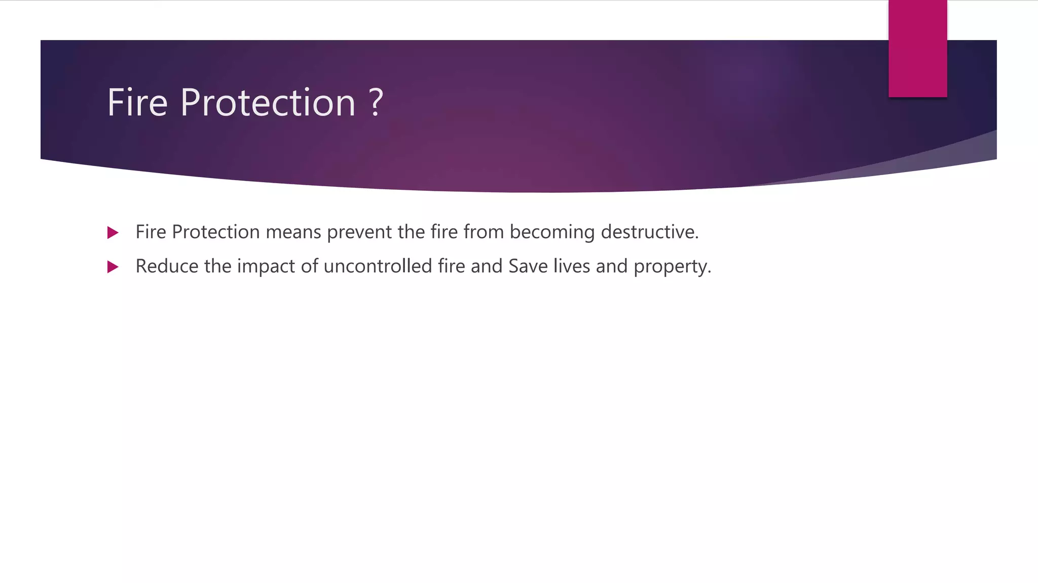 Fire protection system | PPTX