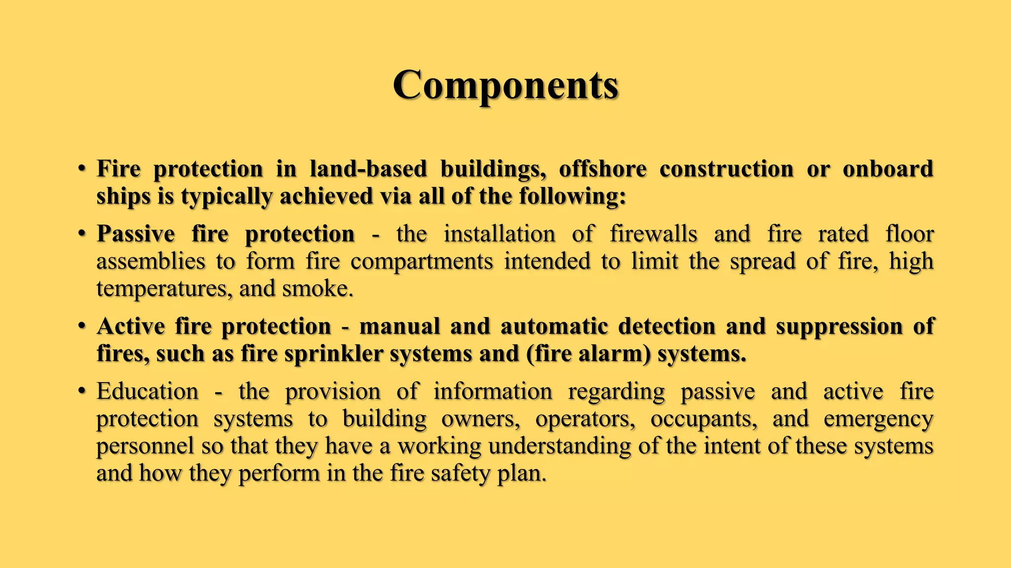 Fire protection system | PPTX