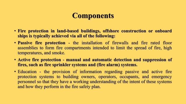 Fire protection system | PPT