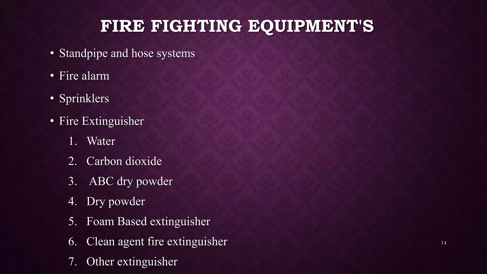 Fire protection system... | PPTX