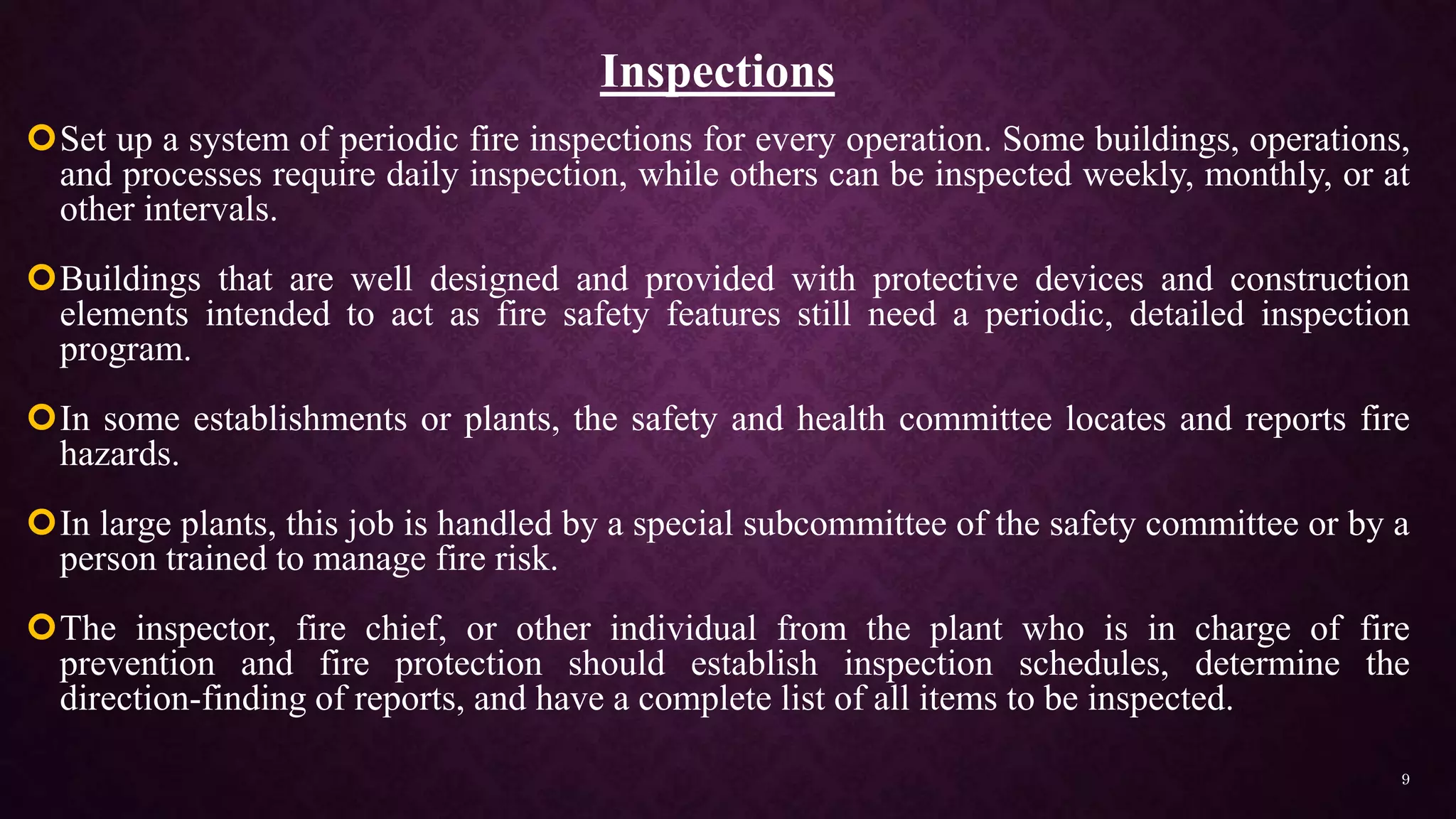 Fire protection system... | PPTX