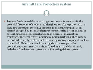 Fire protection system.pptx aersopace ee | PPTX