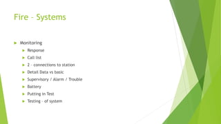 Fire Protection Systems for Facilities Managers | PPTX