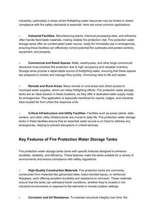 Fire Protection Water Storage Tanks_ Essential Solutions for Safety.docx