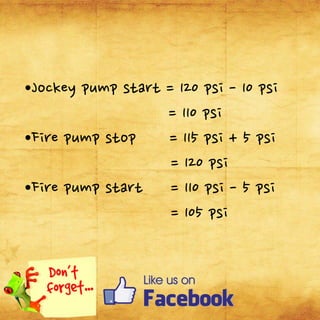 Fire pump settings | PDF | Horse Racing | Equine Sports