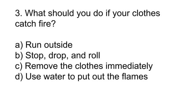 Fire Prevention Disaster Readiness and Risk Reduction Quiz | PPT