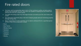 Fire rated construction | PPTX