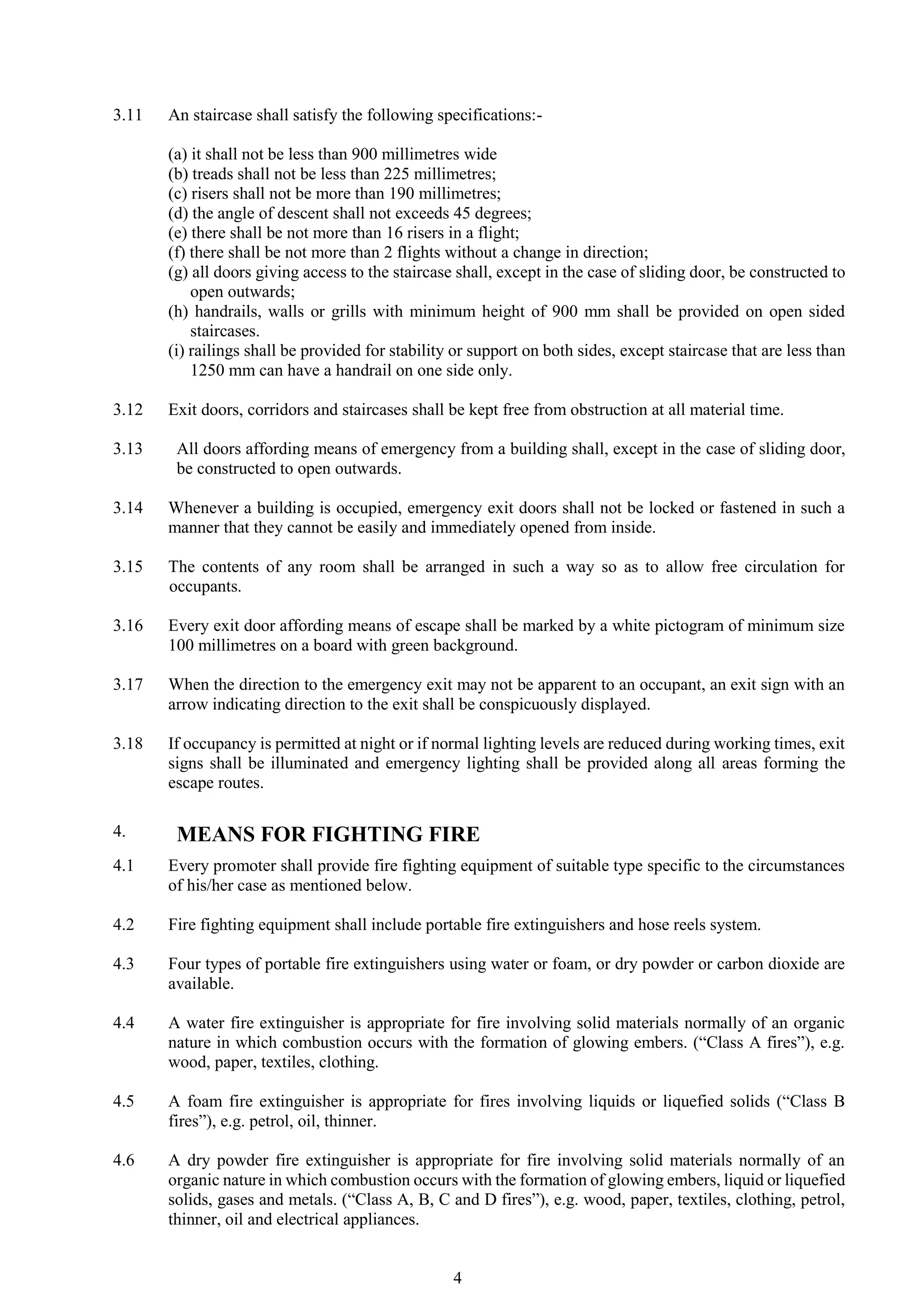 Fire regulation service sector Mauritius | PDF