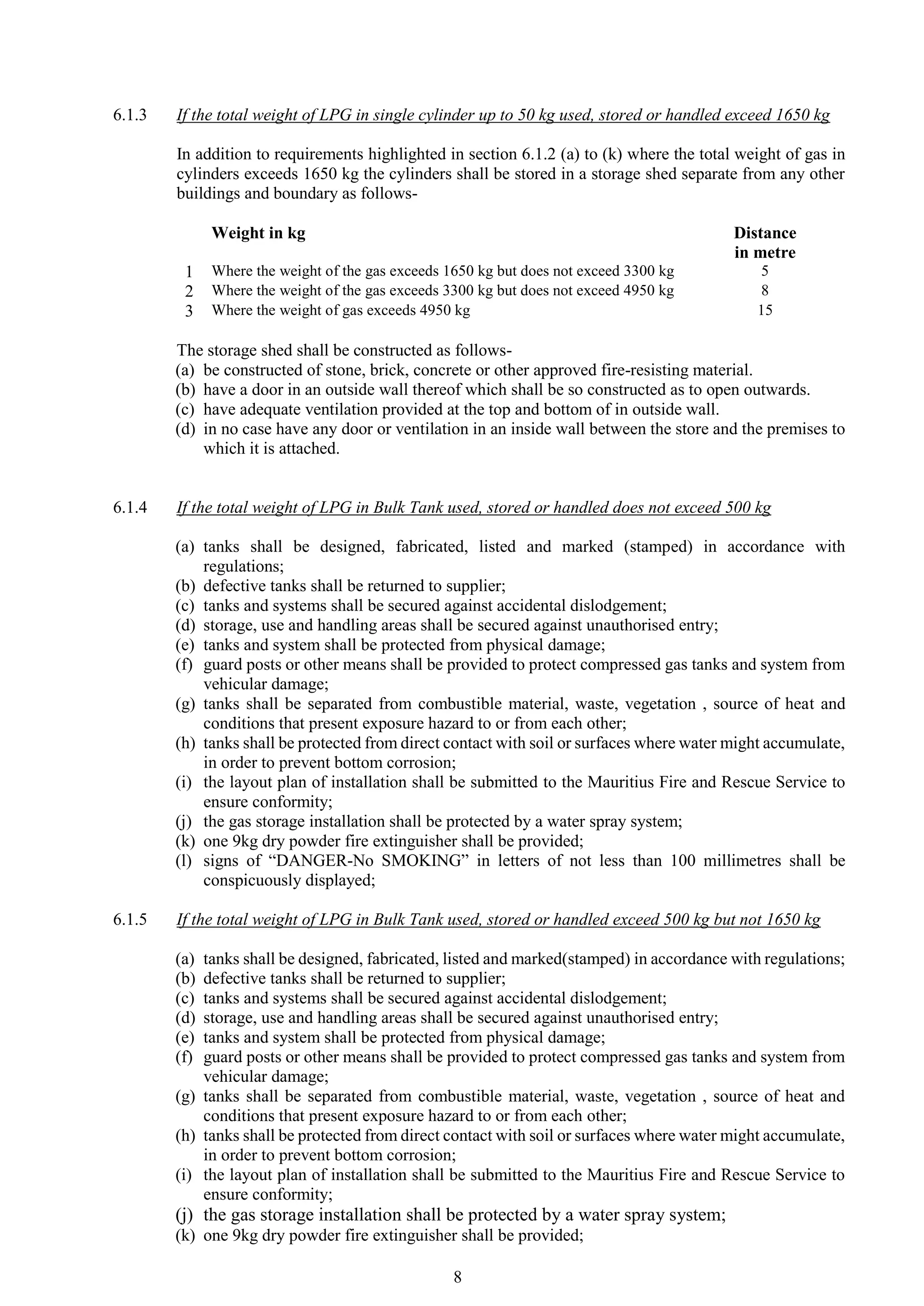 Fire regulation service sector Mauritius | PDF