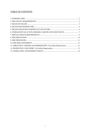 Fire regulation service sector Mauritius | PDF