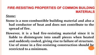 Fire resistance of building | PPT