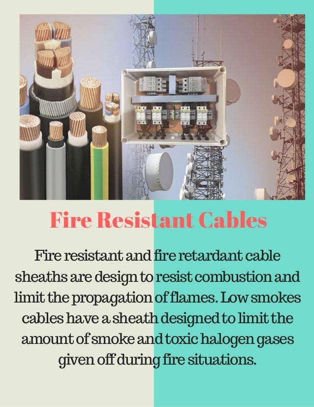Fire resistant cables