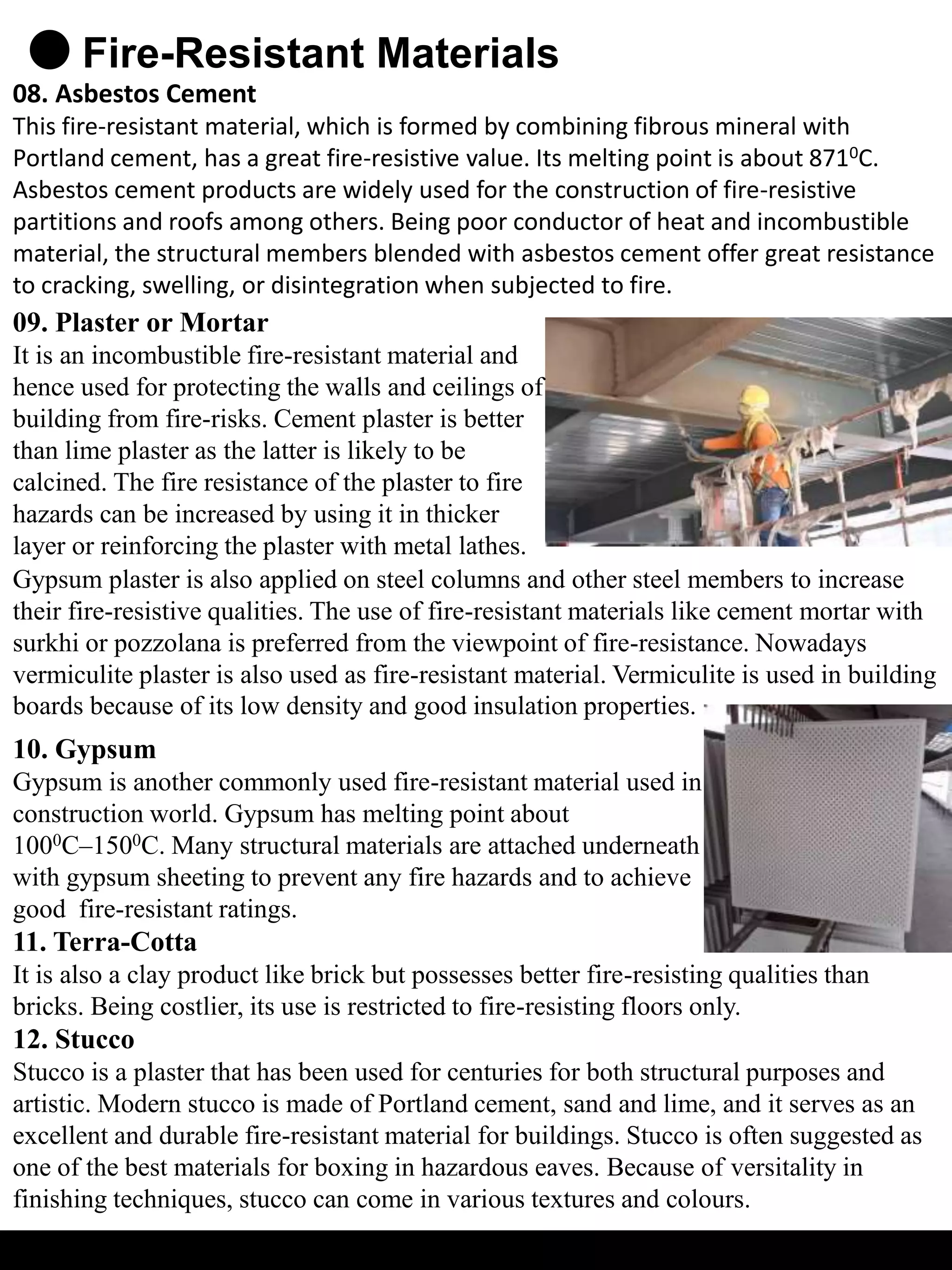 Fire resistant material | PPTX