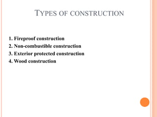 Fire resistive construction | PPTX