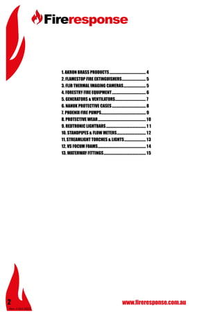 Fire Response - products catalogue | PDF | Home Appliances | Home & Garden