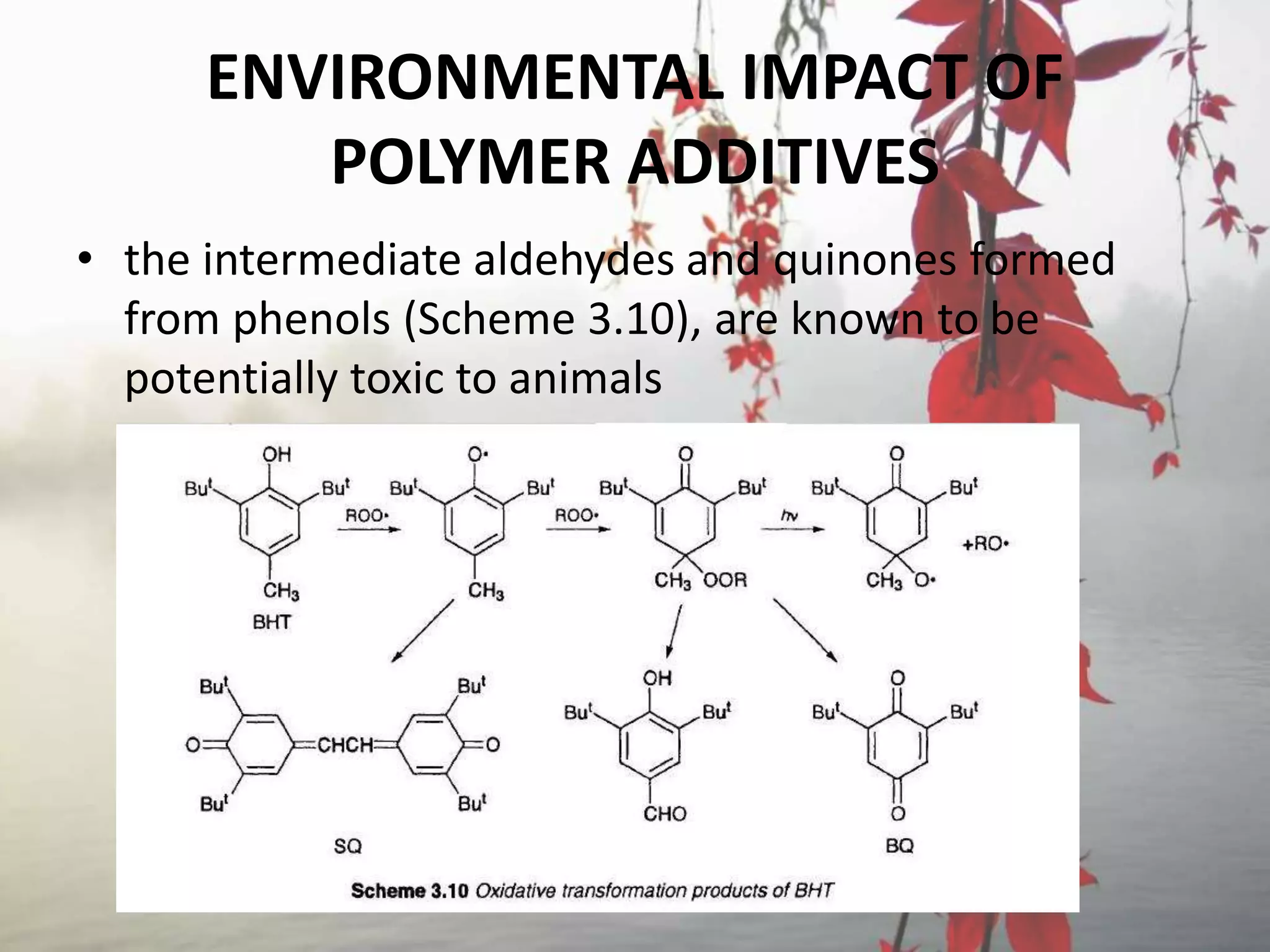 Fire retardant and environmental impact of polymer additives | PPTX
