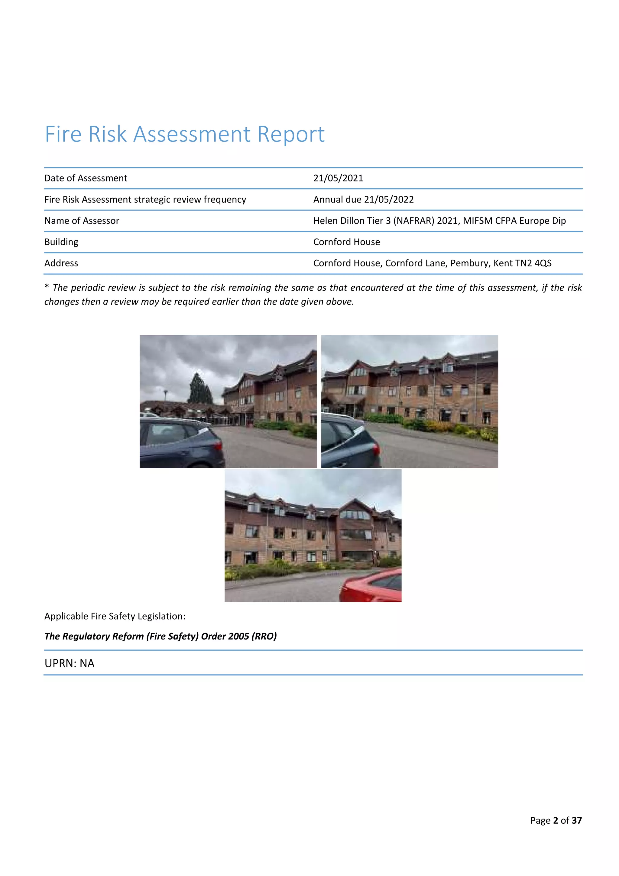 Fire Risk Assessmen Cornford House Fire Risk Assessment 21-05.pdf