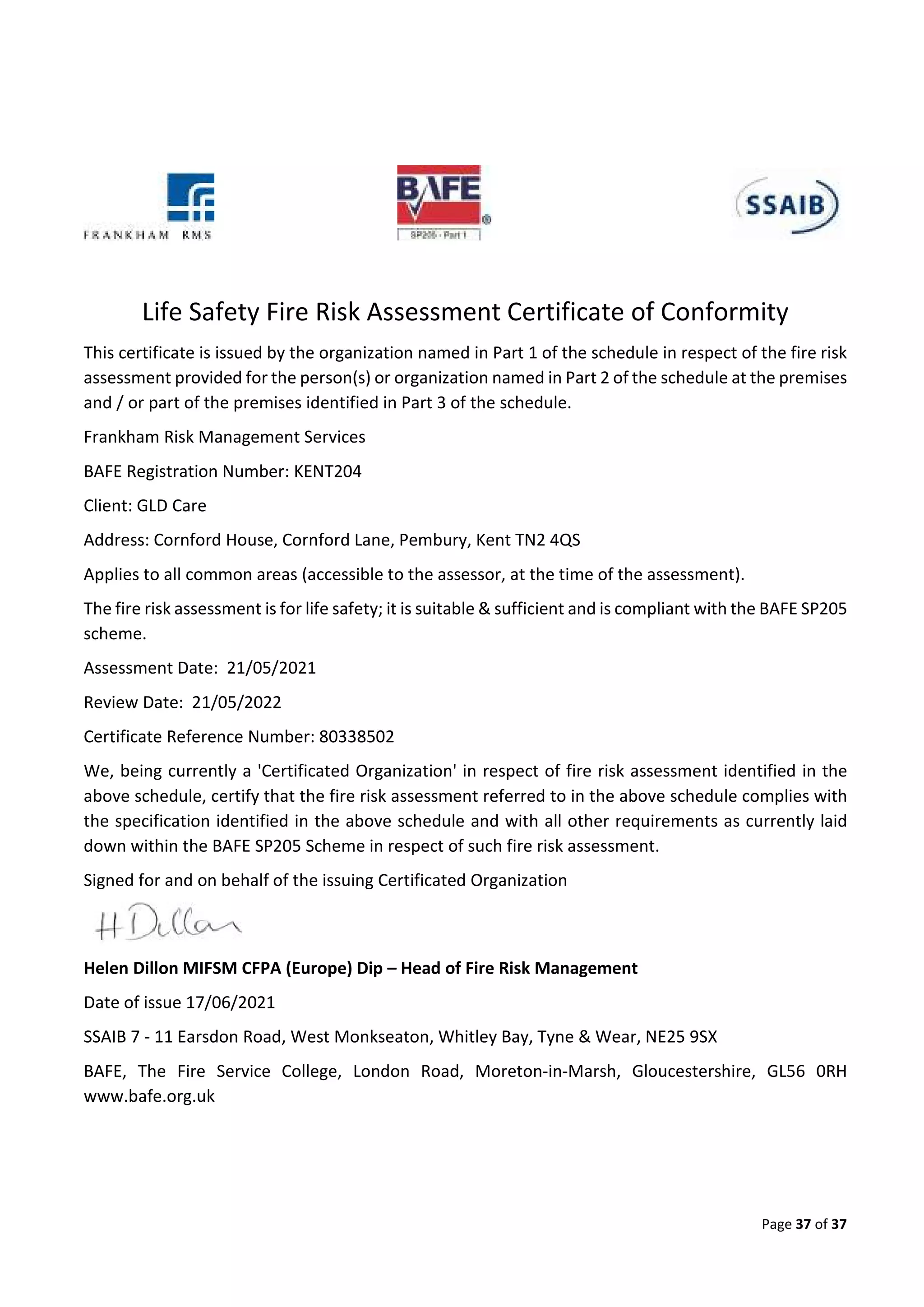 Fire Risk Assessmen Cornford House Fire Risk Assessment 21-05.pdf