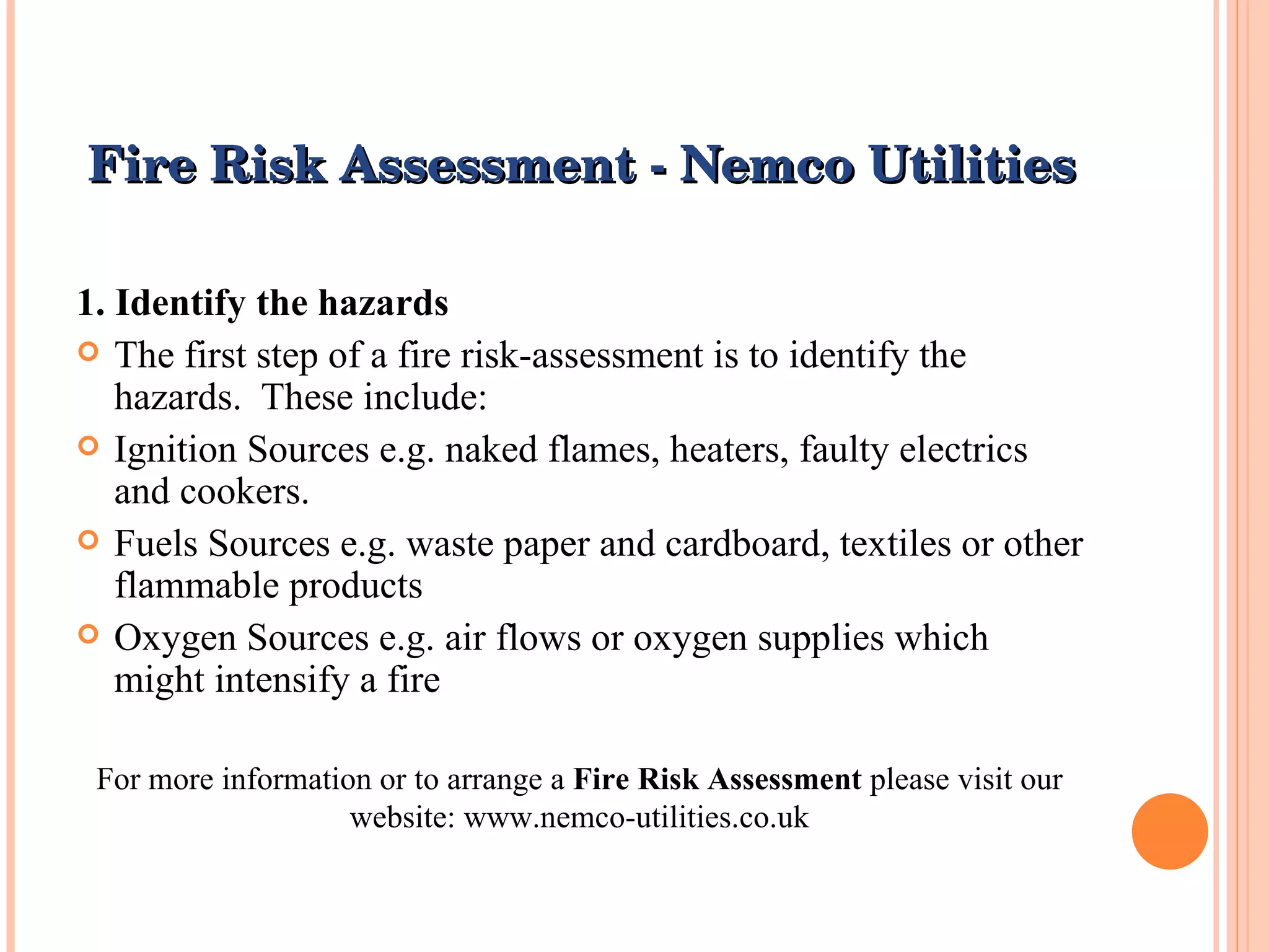 Fire risk assessment | PPT