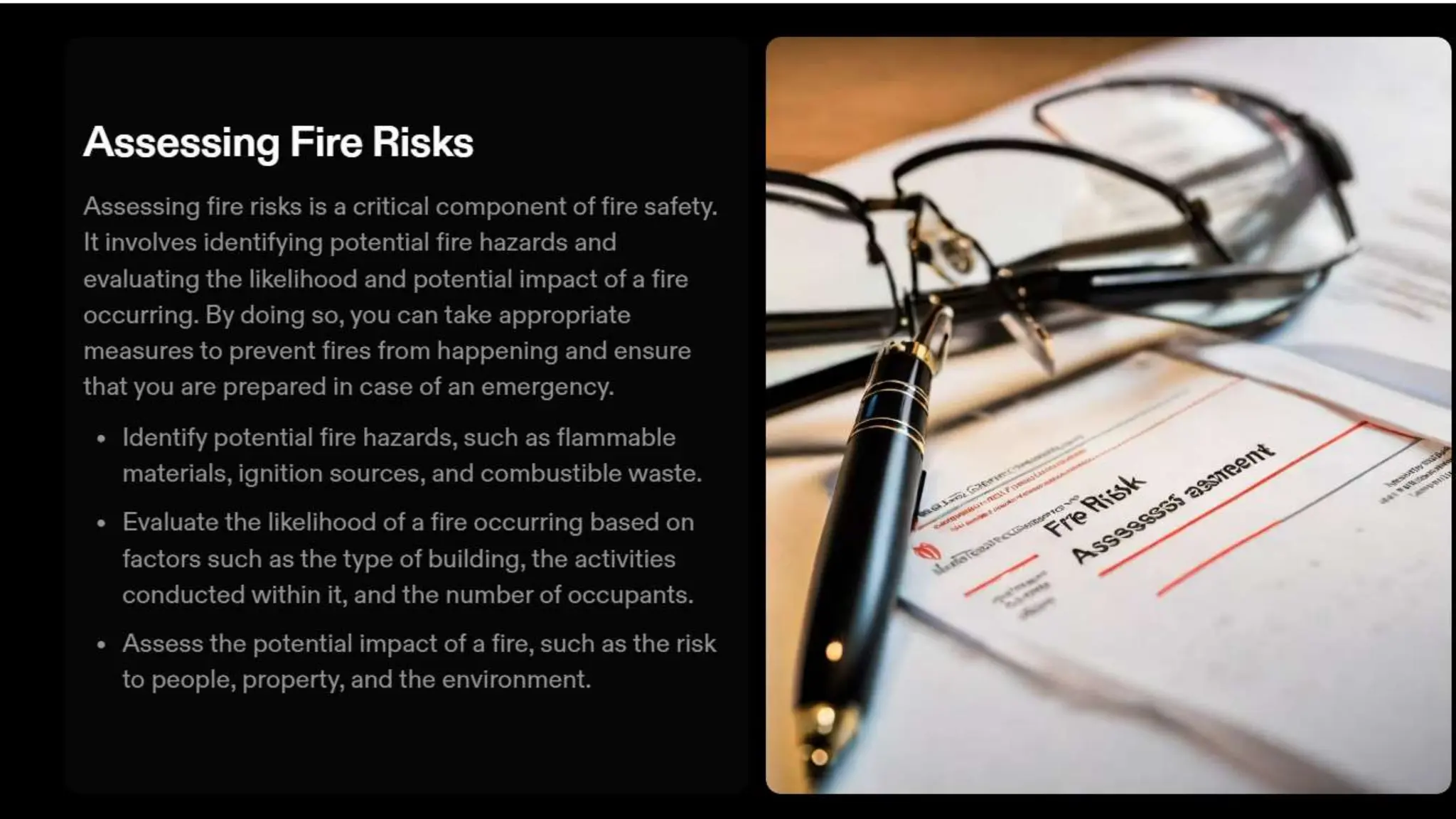 Fire Risk Assessment | PPTX
