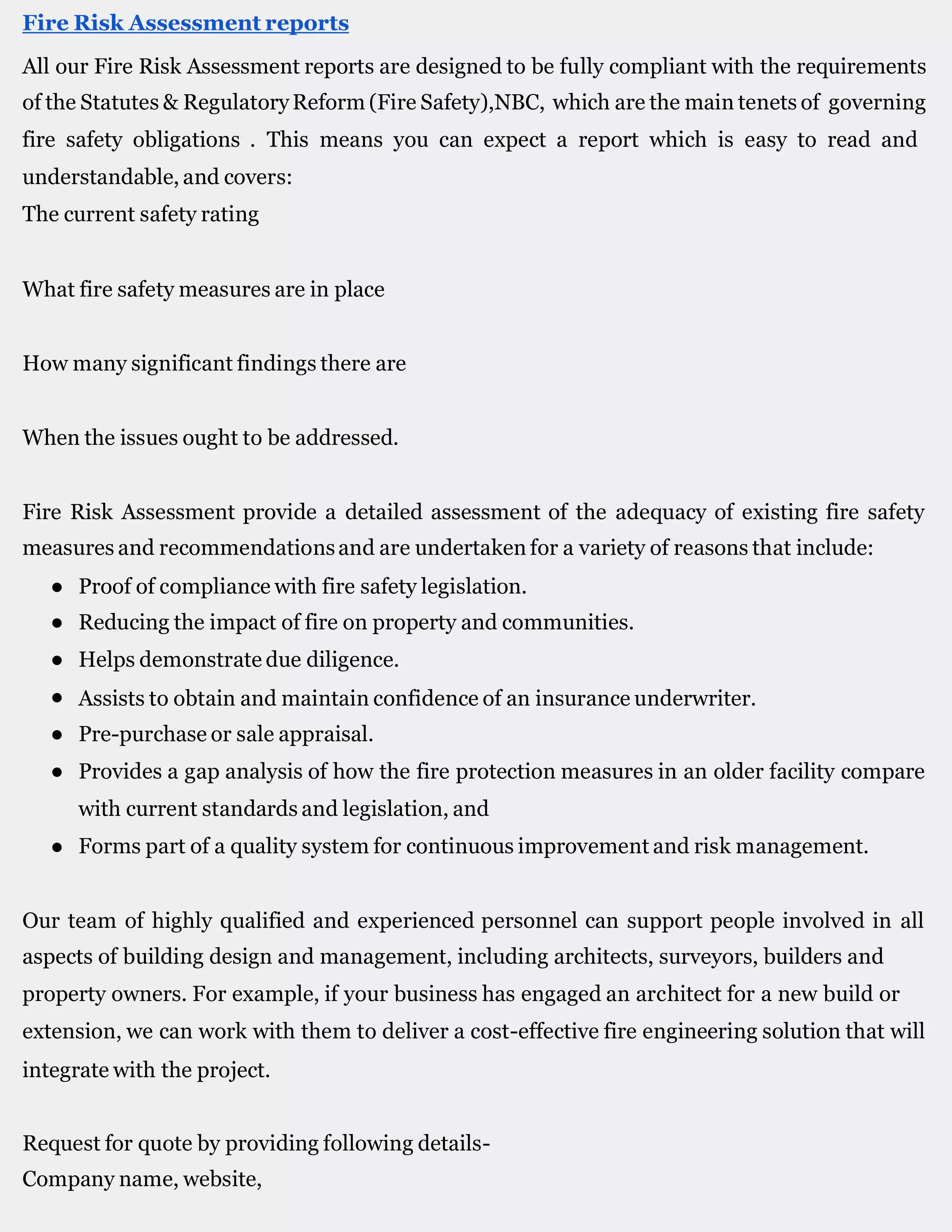 Fire Risk Assessment | Fire Prevention | Fire Safety | Fire Safety ...