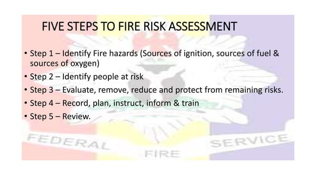 Safety Training on fire risk assessment Presentation.pptx | Indoor ...