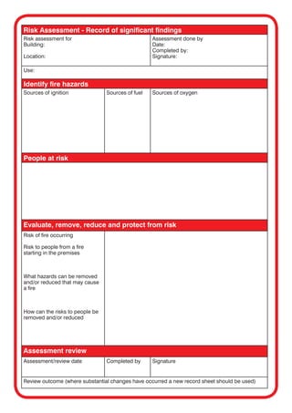 Fire risk management | PDF | Indoor Environmental Quality | Home & Garden
