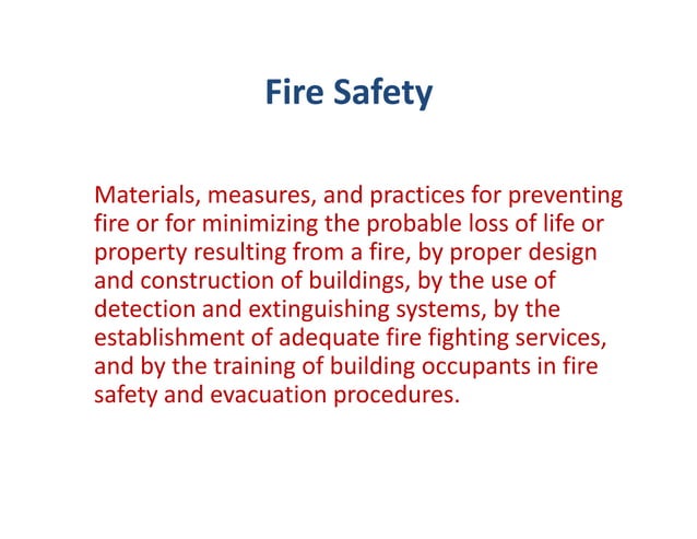 Fire safety | PPT