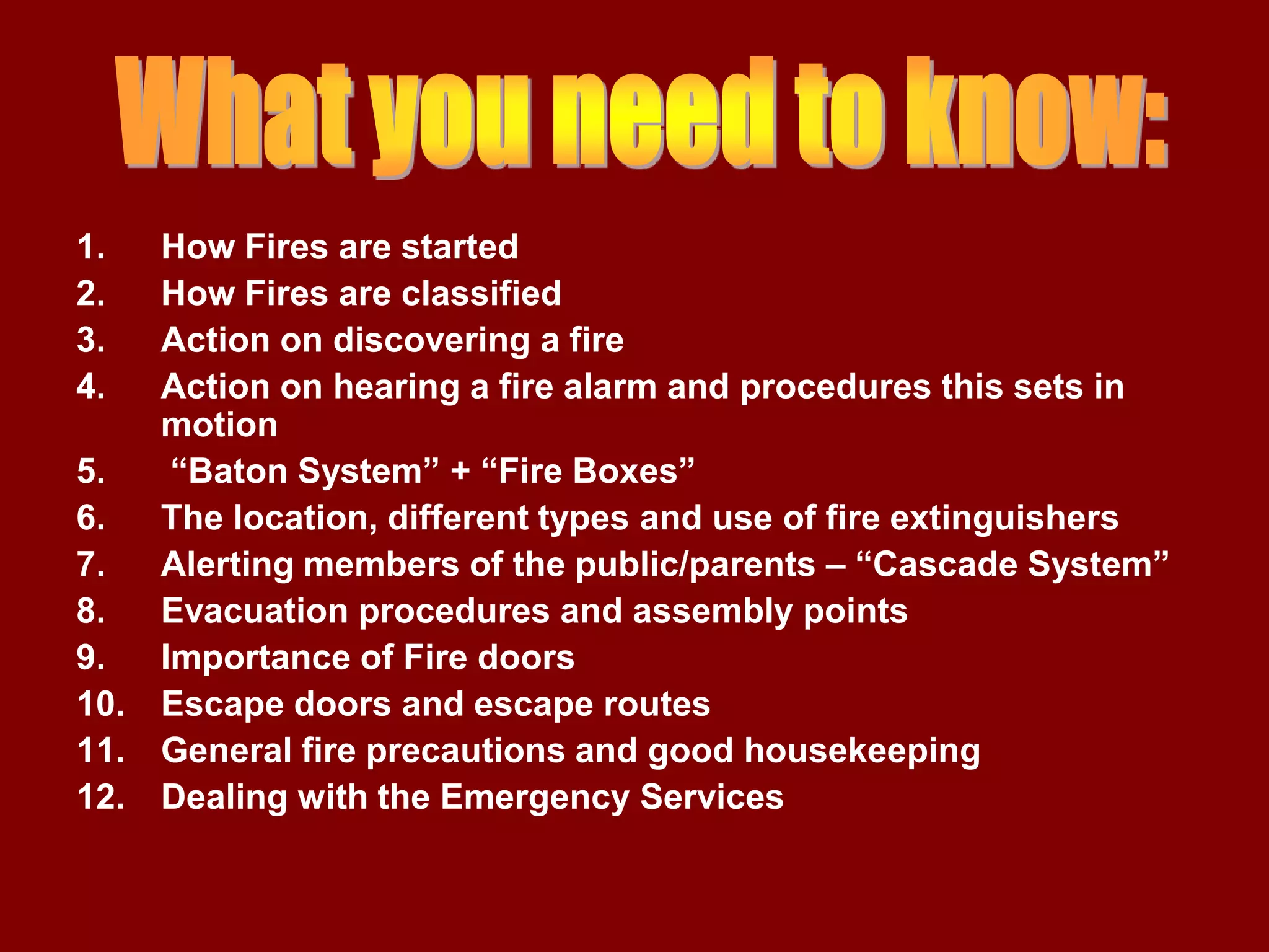 Fire safety in the Workplace | PPT