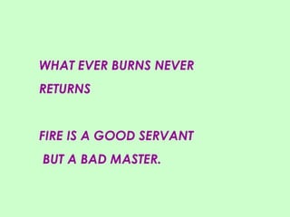 Fire safety an introduction | PPT