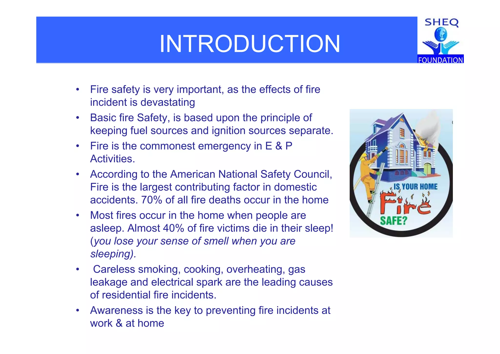 SHEQ FOUNDATION Fire safety | PPT