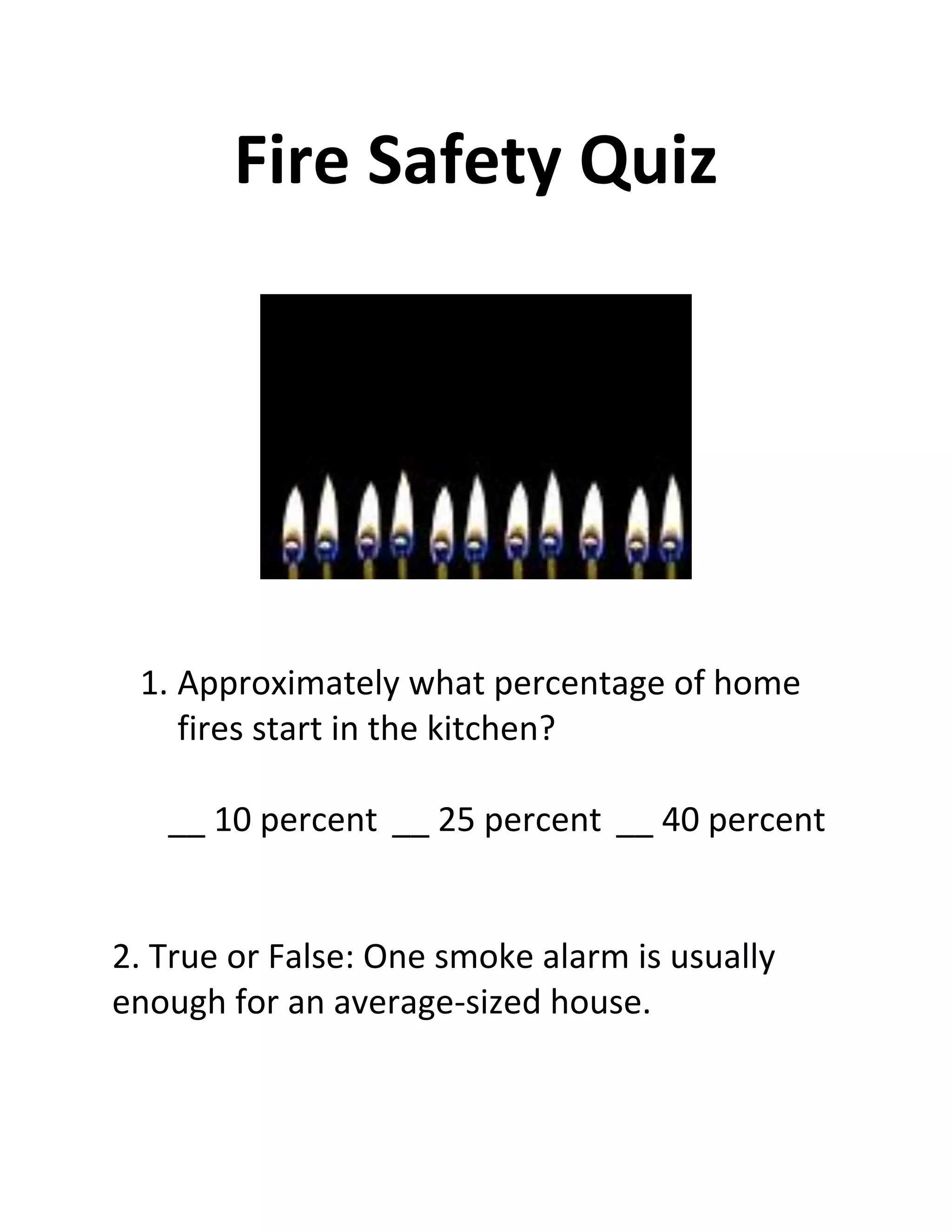 Fire safety | PDF