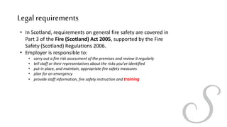 Fire safety staff training | PPTX