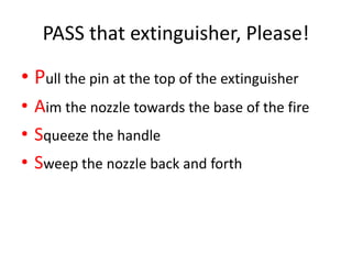 Fire safety | PPTX