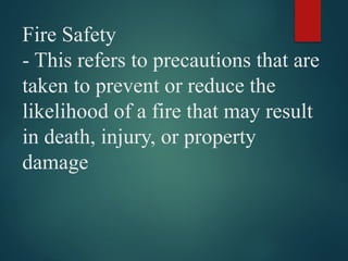 Fire Safety. and protection powerpoipptx | PPTX