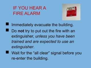 knowledge on Fire Safety precaution to all | PPTX