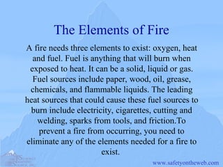 Fire Safety Training Course: Introduction | PPT