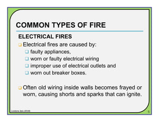 Food safety concerns Fire_Safety.pdf common types of fires | PDF