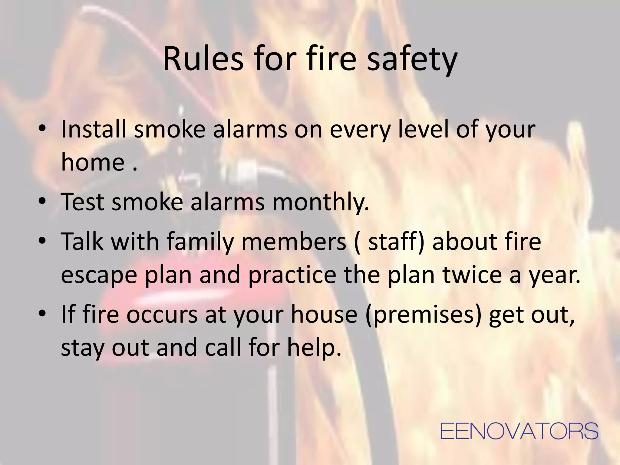 Fire safety david o. mbori | PPTX