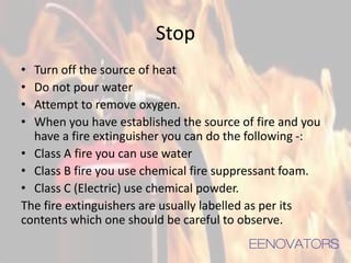 Fire safety david o. mbori | PPTX