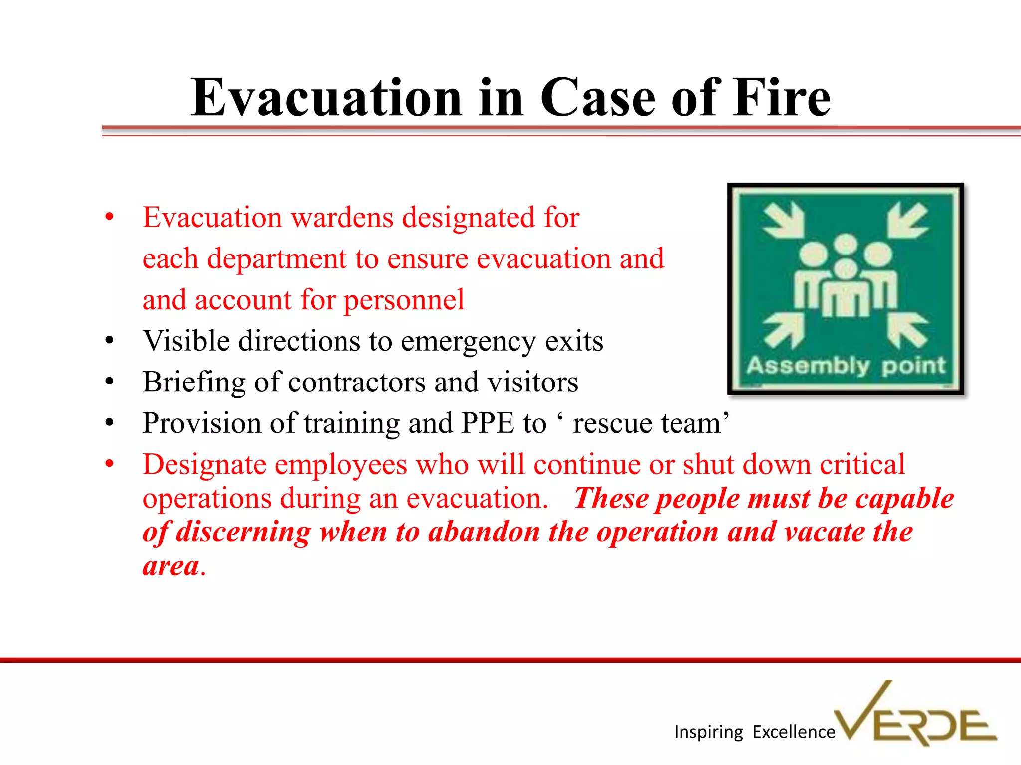 Fire safety emergency preparedness verde | PPSX