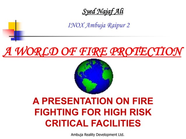 Fire safety FM 200 | PPT