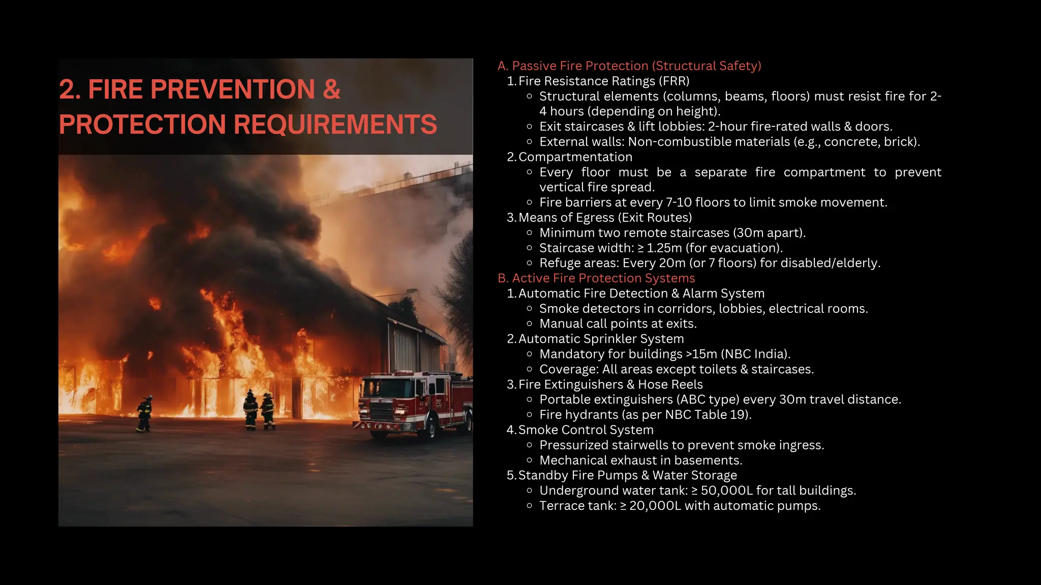 Fire protection in tall buildings architecture | PDF