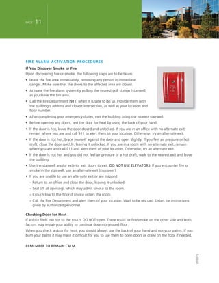 Fire safety and emergency evac warden manual | PDF