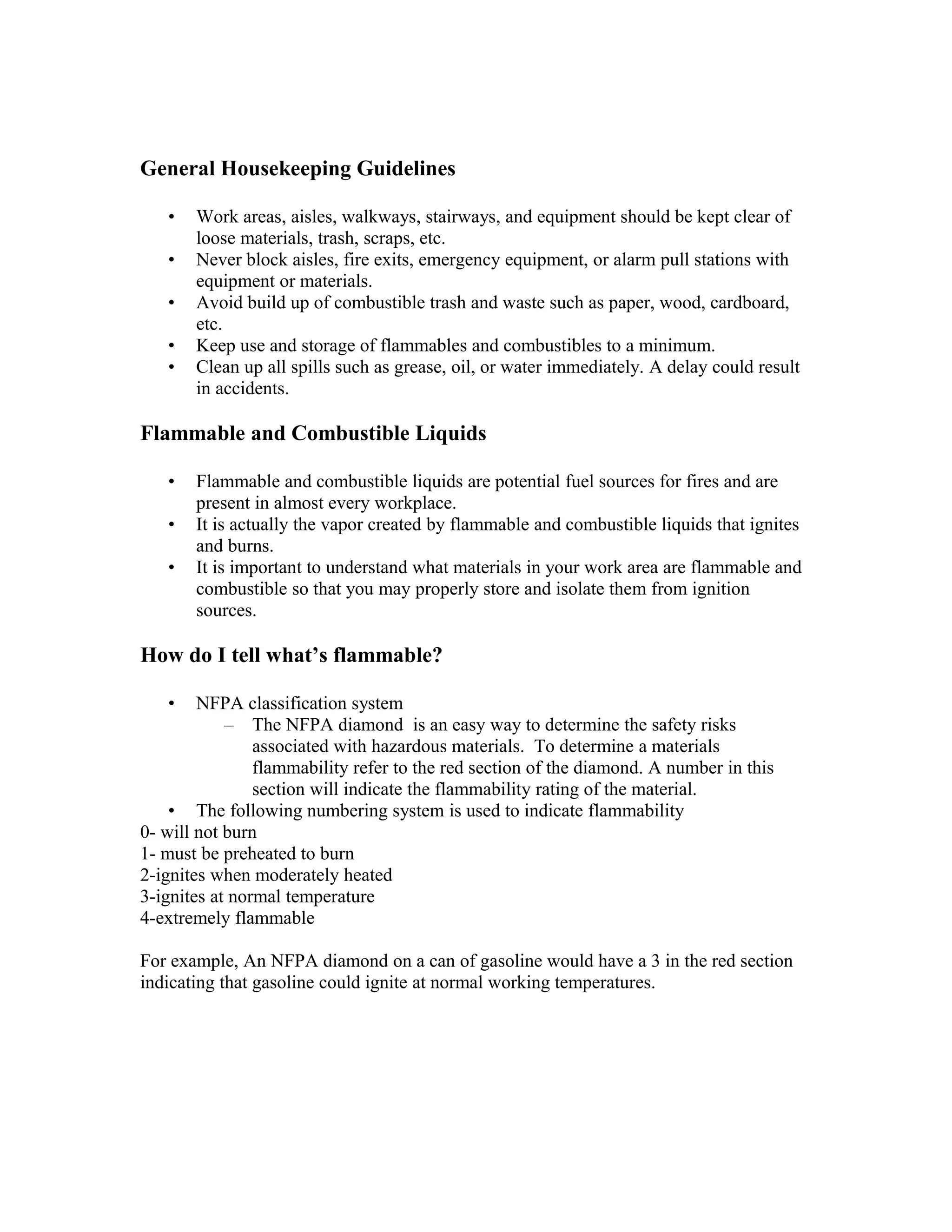 Fire safety and prevention | DOC