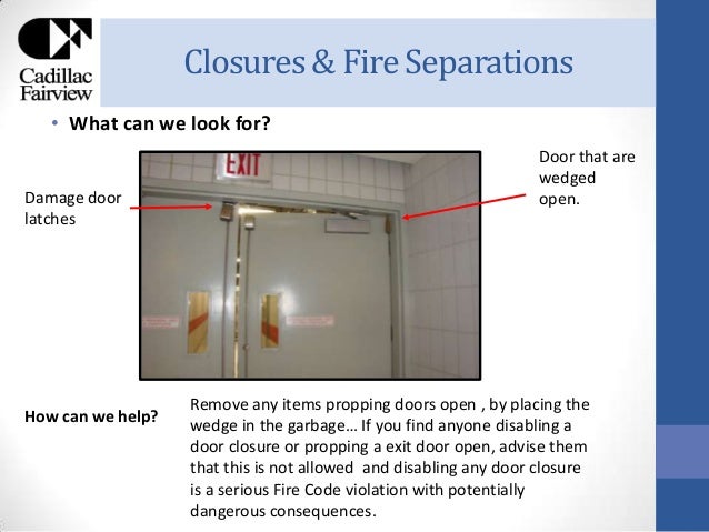 Fire safety awareness sections 7 11