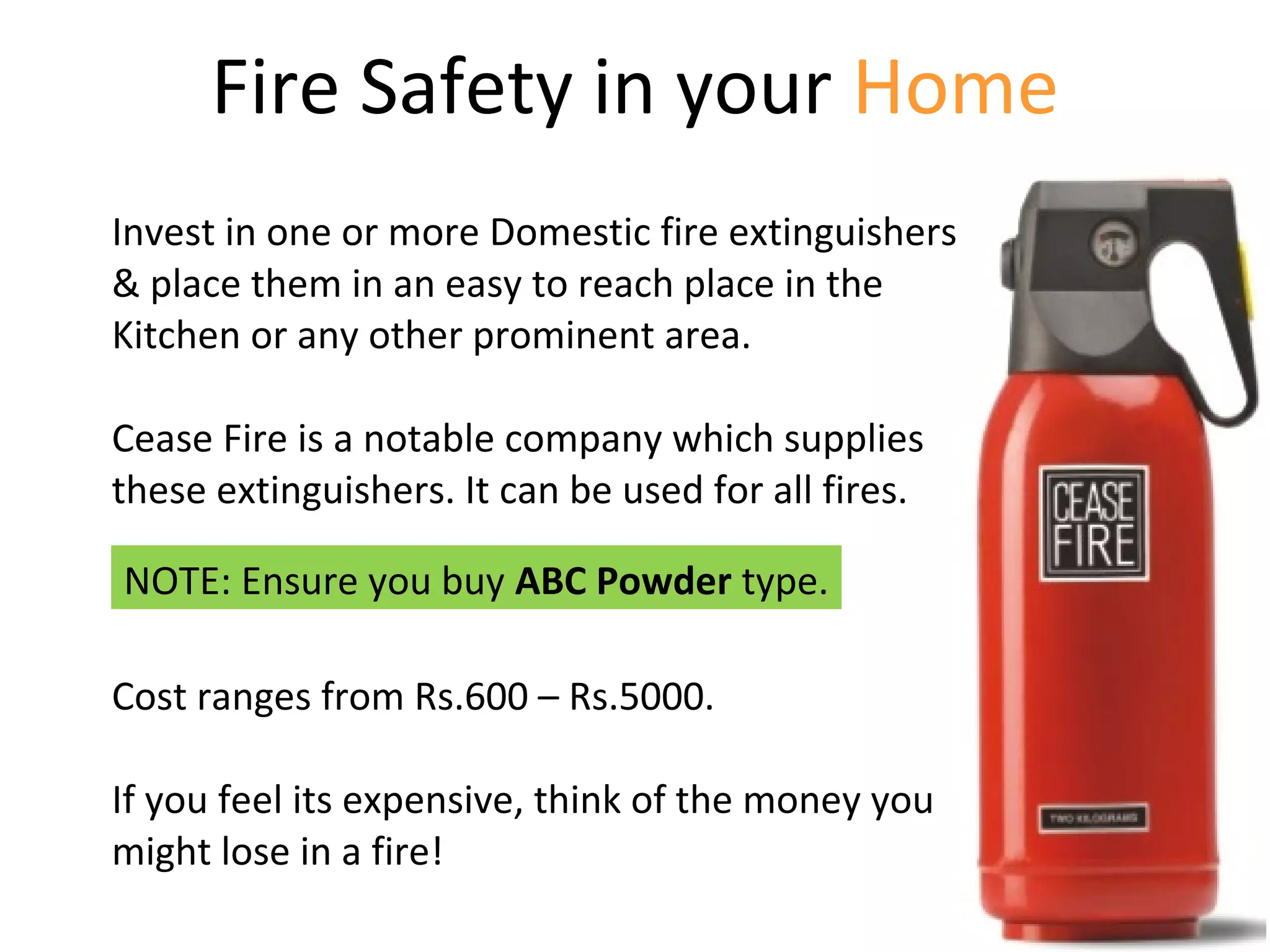 Fire safety basics | PPT
